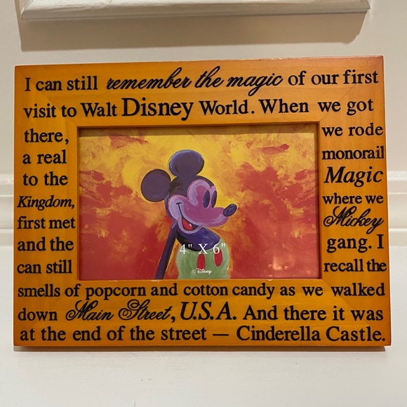 Disney | Accents | Walt Disney World Parks And Resorts Wooden 4 X 6 ...